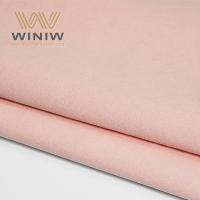 China 0.4mm Pink Micro Suede Synthetic Suede Vegan Leather Jewelry Box Covering Material for sale
