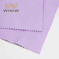 China Customized Purple Ultrasuede Micro Vegan Leather Suedette Fabric Covering Material for sale