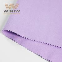 China Customized Purple Ultrasuede Micro Vegan Leather Suedette Fabric Covering Material for sale