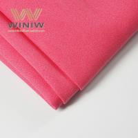 China 0.6mm Red Micro Suede Artificial Suede Vegan Leather For Display Stands for sale