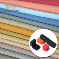 China Tear Resistant Suede Microfiber Leather Ultra Suede Fabric Material For Show Cases for sale