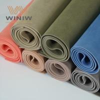 China 0.6mm Micro Vegan Suede PU Leather Ultrasuede Fabric For Show Cases for sale