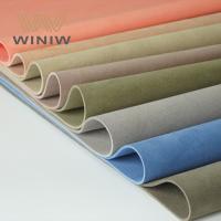 China 0.6mm Micro Vegan Suede PU Leather Ultrasuede Fabric For Show Cases for sale