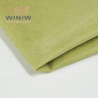 China Green Color Micro Suede Synthetic Imitation Suede Leather Packing Material for sale