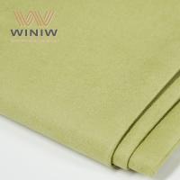 China Green Color Micro Suede Synthetic Imitation Suede Leather Packing Material for sale