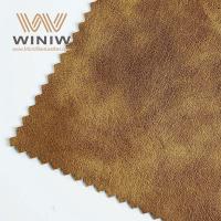 China Soft PU Leather Vegan Fabric Faux Leather For Clothing Making for sale