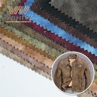 China 0.6-0.8mm Thickness PU Material Synthetic Leather Fabric For Making Clothes for sale