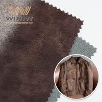 China Soft Hand-Feel Micro Artificial Leather PU Material Vegan Fabric For Jacket for sale