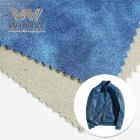 China High Color Fastness Micro Faux Leather Fabric Material Polyurethane Garment Leather for sale