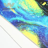 China 2mm Thick Stylish  Microfiber PU Vegan Leather Basketball Leather Fabric for sale