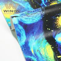 China 2mm Thick Stylish  Microfiber PU Vegan Leather Basketball Leather Fabric for sale