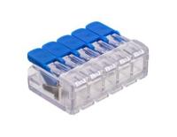China WAGO 2201 221 Copy PCT 412 413 414 415 Soft Hard Wire Connectors Quick Inner 450V 32A Strip 10mm for sale