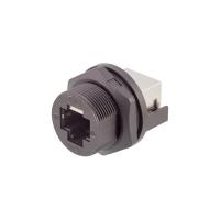 China RJ45 IP67 Waterproof Electrical Cable Connector 180 And 90 Degree Black Board Use for sale