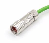 China Signal Square Receptacle Straight M23 SMD Socket Connector Female / Male for sale