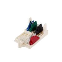 China Plastic Clip Type White Led Light Connectors 20mm Width LBK-07  400V for sale