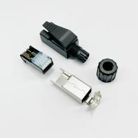 China CAT5E M12 D Code Profinet Cable Connector -40C To 105C with Termination Type Crimp/Solder for sale