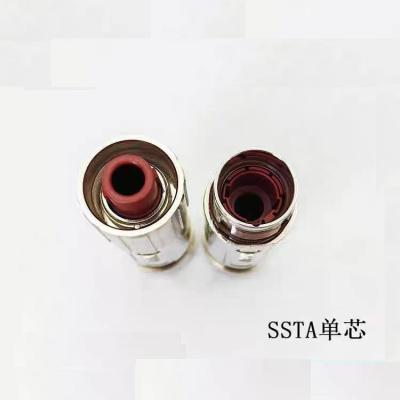 China Single Pin Cable Male And Female Connectors 350V for sale