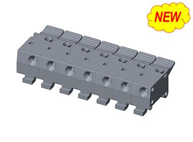 China WQ15 FW15 5.0mm Pitch 300V 10A PCB Spring Terminal Block for sale