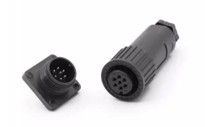China 7-Pin 4-Pin Waterproof Servo Motor Connector Moog Rexroth ITT Aoto Compatible for Industrial Automation for sale