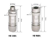 China Welding or crimping type X type M12 internet connector  plug Profinet cable KEYENCE Industry camera use for sale