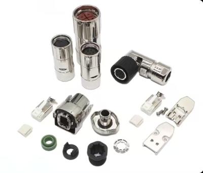 China Applicable to Siemens V90 servo power line straight plug 4-core connector 6FX2003-0LL13/0LL13 for sale