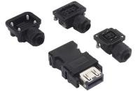 China Applicable Mitsubishi servo drive encoder motor power cable connector SM-10P Mitsubishi 2/4/9P connector for sale
