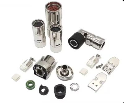 China Moog ITT Servo Motor Connector with 1000V Voltage Rating 10PIN Insulation Resistance and Crimp/Solder Termination for Industrial Automation for sale