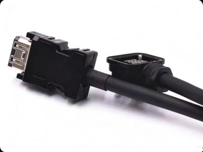 China Alternative connector for Mitsubishi J3ENCBL3M-A1-LA2-H servo motors, small power encoder drag chain cable under 750W for sale