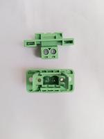 China Solderless butt-through wall mounting panel 15EDGWC-3.81mm with ears and flange, plug-in terminal block for sale