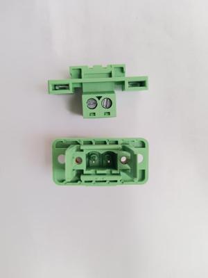 China Solderless butt-through wall mounting panel 15EDGWC-3.81mm with ears and flange, plug-in terminal block for sale