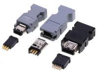 China Moog ITT Servo Motor Connector with 1000V Voltage Rating Silver and Gold Plated Contacts for Panel or Cable Mount for sale