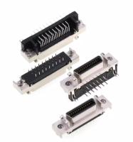 China 50PIN SCSI Connector for Servo Motors with 1000V Voltage Rating and Moog Gender Design for sale