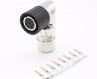China Siemens V90 Servo Motor Connector 8-pin Elbow with 2-lock Position and 1000V Rating for sale
