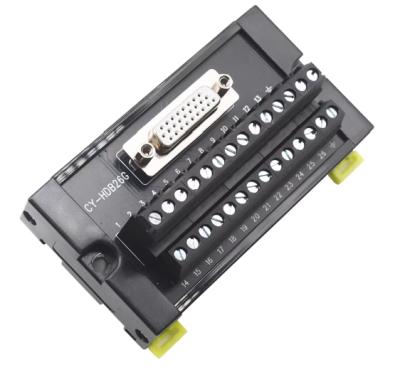 China Delta B3 Inovance Servo Drive IO Wiring Terminal, HDB26 Terminal Board, DB26 Wiring Board, 3 Rows 26 Pins for sale