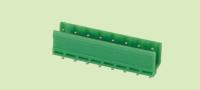 China RD  HT508V 5.08mm pitch 2P-16P terminal block green color pin type plug in terminal block for sale