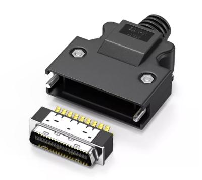 China All-gold SCSI Connector 20/26/50-pin 50P Plug for Servo Motor with Moog ITT Compatibility for sale