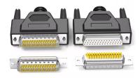 China DB44 44-Pin Servo Motor Connector with 1000V Voltage Rating Silver and Gold Plated Contacts Moog ITT Standard for sale
