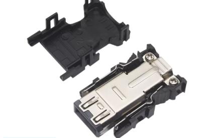 China Applicable Mitsubishi servo drive encoder motor power cable plug SM-10P Mitsubishi 2/4/9P connector for sale