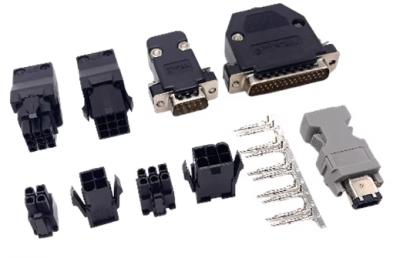 China Moog ITT Servo Motor Connector with 1000V Voltage Rating, Metal/Plastic Construction and Omrons Domestic Contacts for sale
