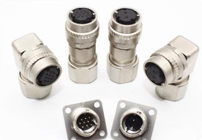 China Servo Motor Connector with 10PIN Insulation Resistance and Silver/Gold Contact Plating for Wide Temperature Range (-40℃ to +105℃) for sale