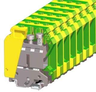 China SKJ-35JD Din Rail Terminal Blocks With Marking Paper Strips And Protective Covers for sale