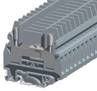 China SKJ-2.5S Din Rail Terminal Blocks Small Volume For Automotive Wire Connection for sale