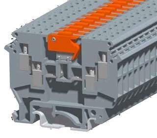 China SKJ-4/2X2SK Din Rail Terminal Blocks With Easily Installing Design for sale
