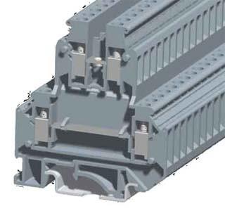 China SKJ-4/2-2 High Current Din Rail Terminal Blocks For Power Distribution Box for sale
