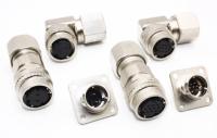 China 1000V Voltage Rating Servo Motor Connector with Silver and Gold-Plated Pins for Industrial Automation for sale