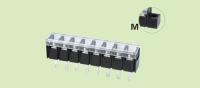 China 48H-9.5mm 2-30P 300V 20A Barrier Terminal Blocks Long Strip Black Color for sale