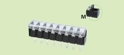 China 48H-9.5mm 2-30P 300V 20A Barrier Terminal Blocks Long Strip Black Color for sale