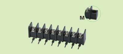 China Barrier terminal block 35R-7.62mm 2-30P 300V 20A barrier terminal block connector black pbt current mold mount for sale