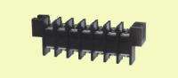 China Barrier terminal block 37-13.0mm 1-15P 600V 50A barrier terminal block connector with ear barrier mount screw type for sale