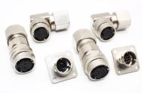 China 1000V Voltage Rating Servo Motor Connector with Silver and Gold Plated Contacts and Moog Gender Configuration for sale